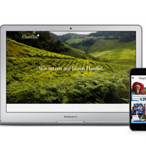 ChariTea: New brand website by Demodern