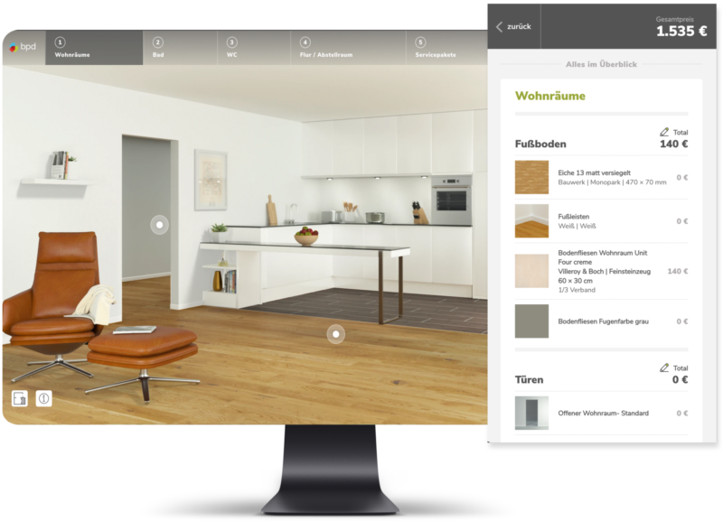 bpd - 3D Ausstattungskonfigurator